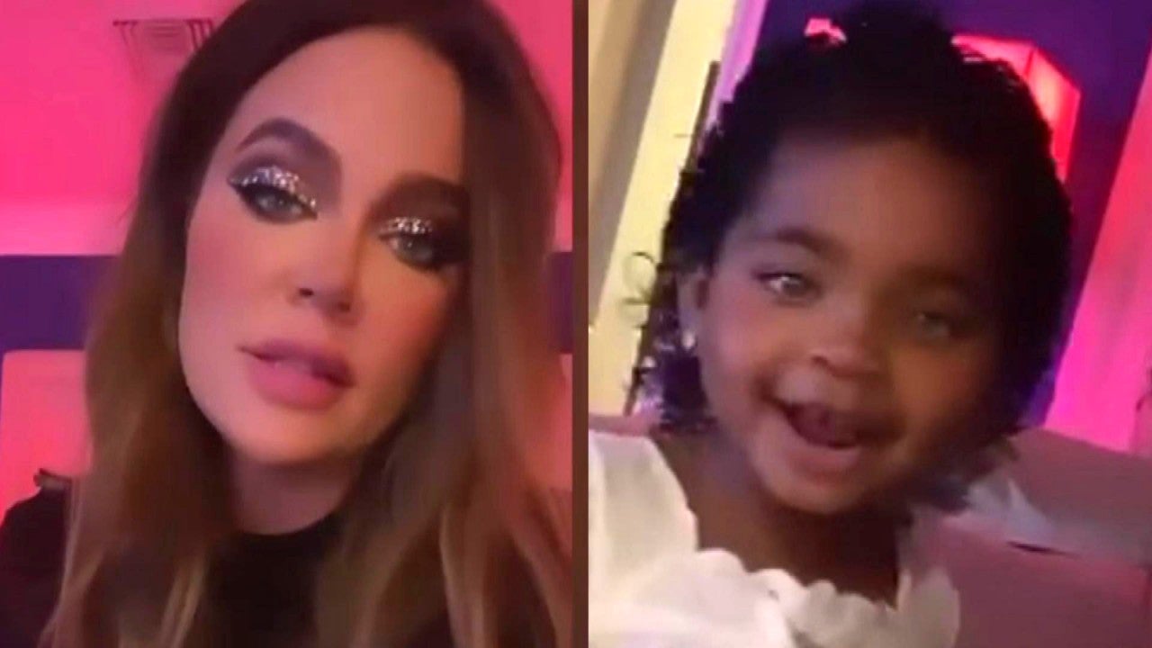 True Thompson Hilariously Interrupts Mom Khloe Kardashian as She Tries ...