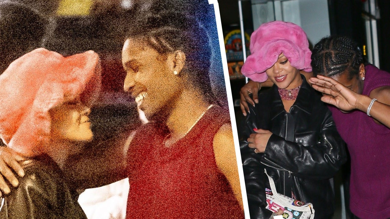 Rihanna and A$AP Rocky Share a Kiss During Arcade Date Night ...