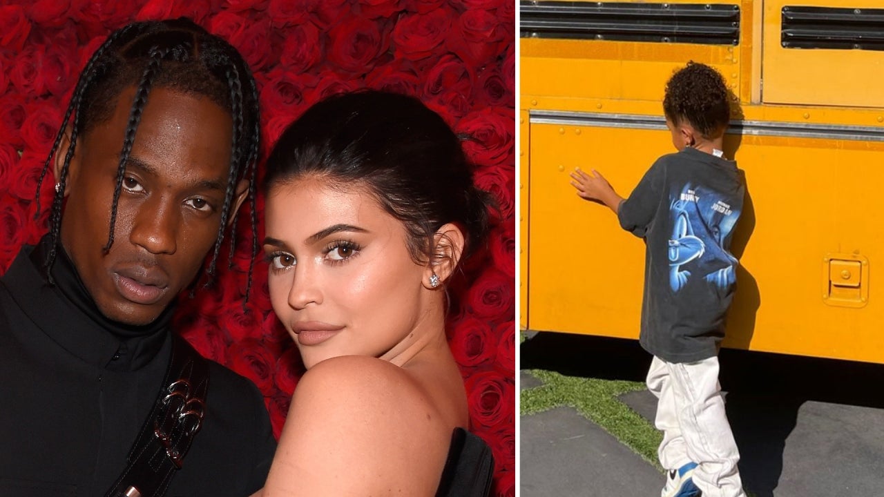 Travis Scott Surprises Stormi With Yellow School Bus: Pics ...