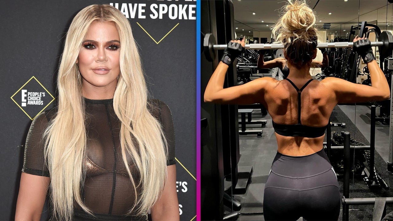 Khloe Kardashian Unveils Her Back Muscles With Before-and-After Pics | Entertainment Tonight