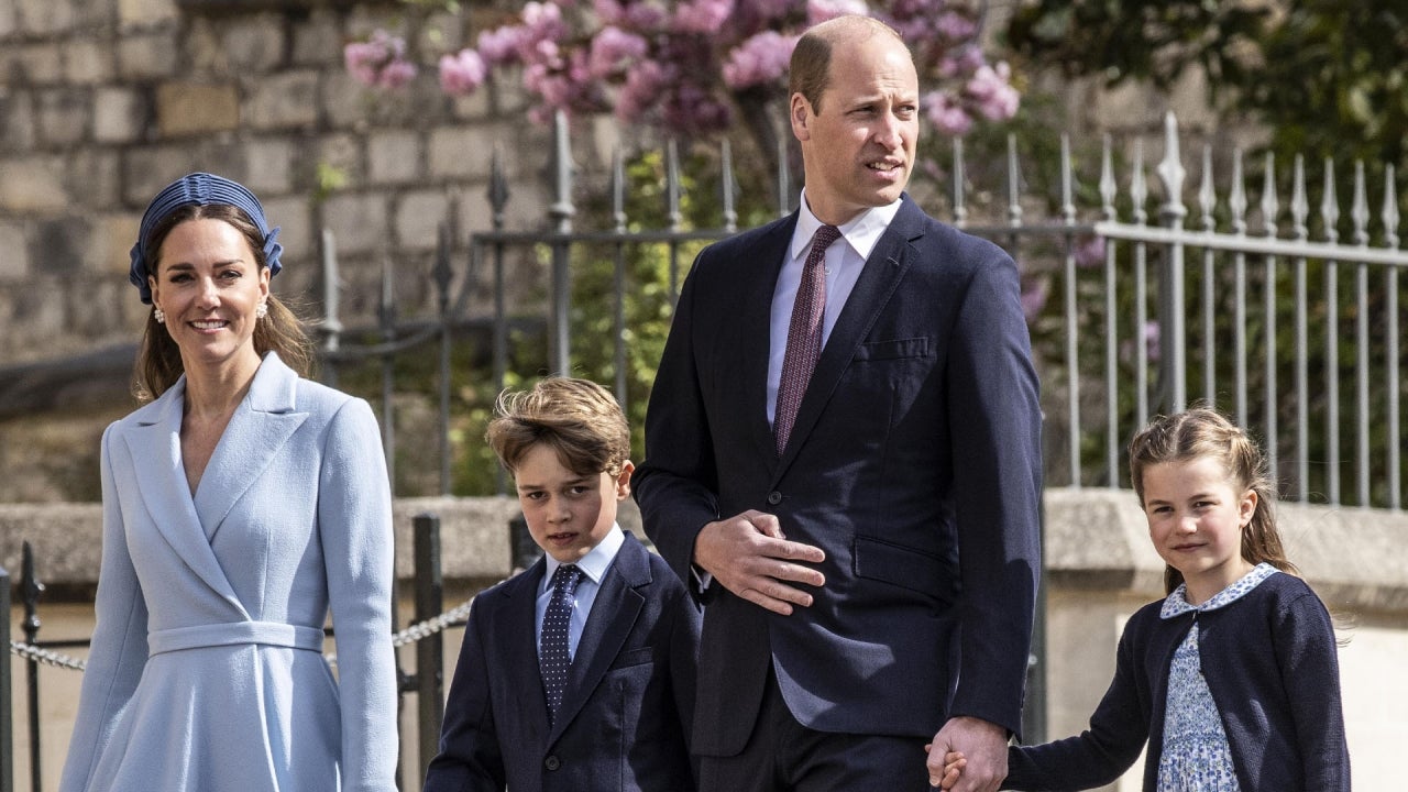 Prince George and Princess Charlotte Attend First Easter Service With ...