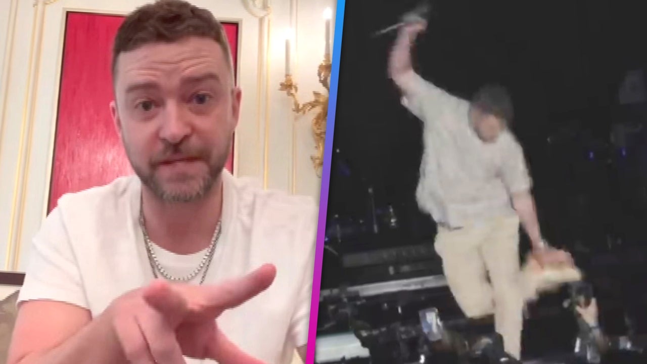 Justin Timberlake Apologizes and Blames His Feet After Something in the ...