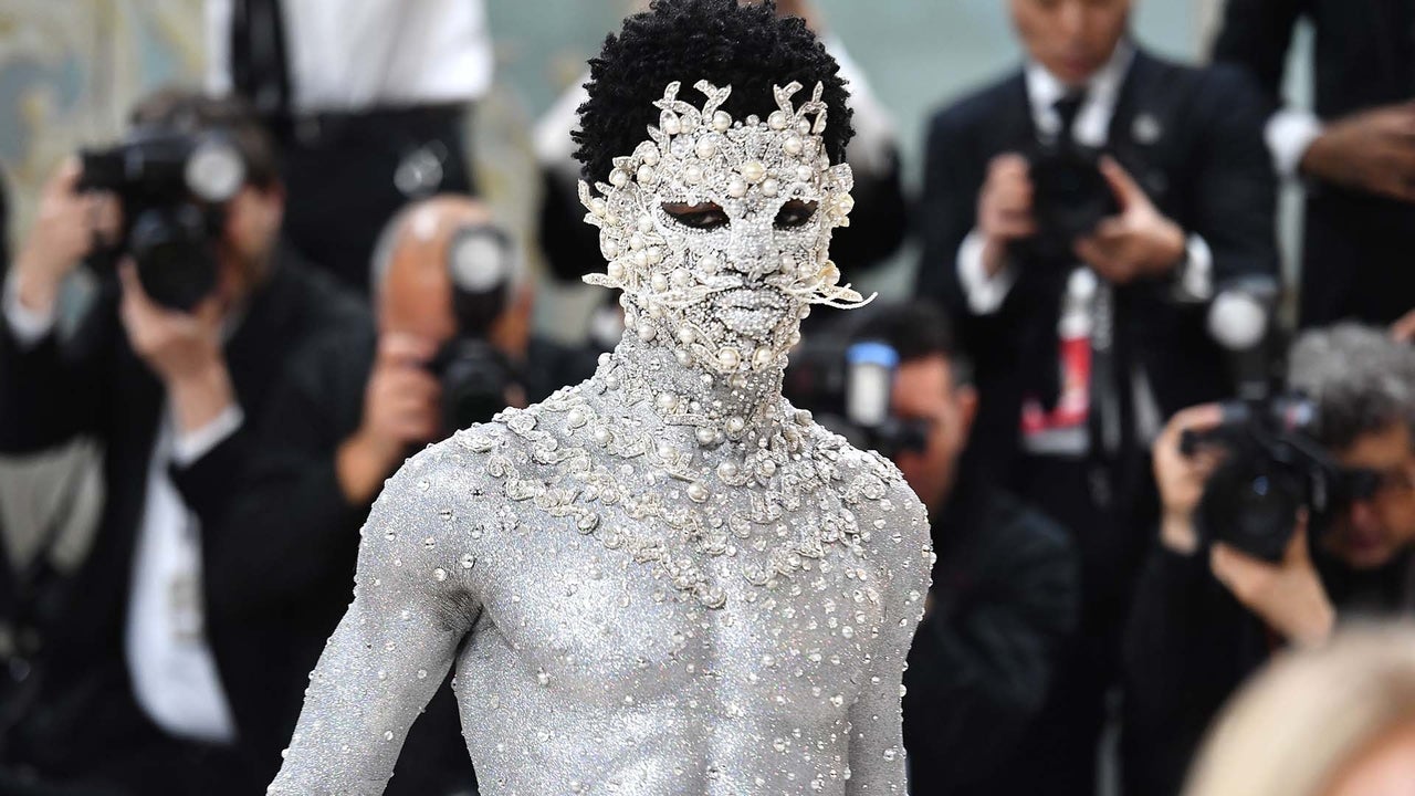 Lil Nas X Rocks Nude Silver Look at 2023 Met Gala in Most Bold Look ...