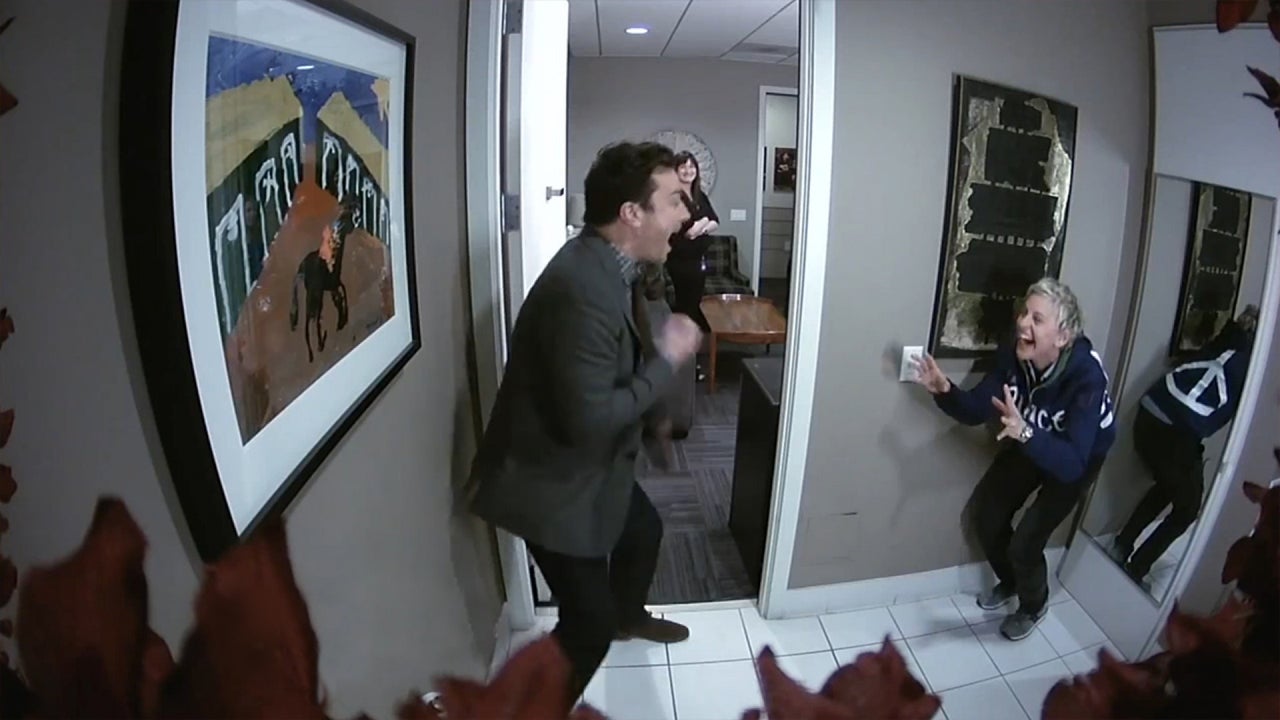 Watch Ellen Scare Jimmy Fallon -- TWICE!