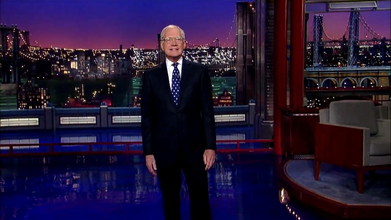 David Letterman Takes the 'Late Show' Stage One Last Time