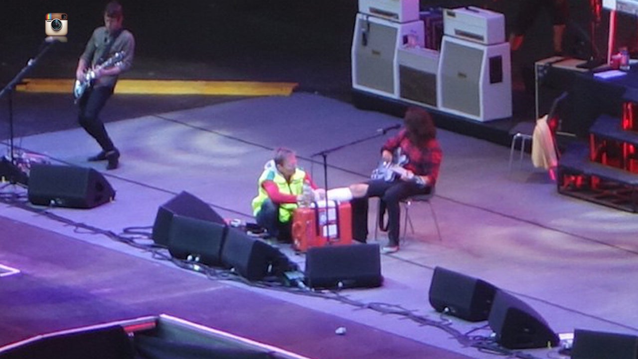 Dave Grohl Falls Off Stage, Continues Playing at Foo Fighters Concert