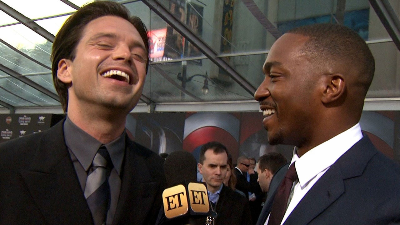 Anthony Mackie Crashes ET Interview, Becomes Correspondent at 'Captain ...