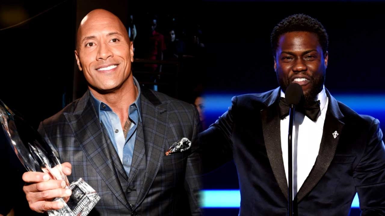 Kevin Hart Pokes Fun at Dwayne Johnson During People's Choice Speech ...