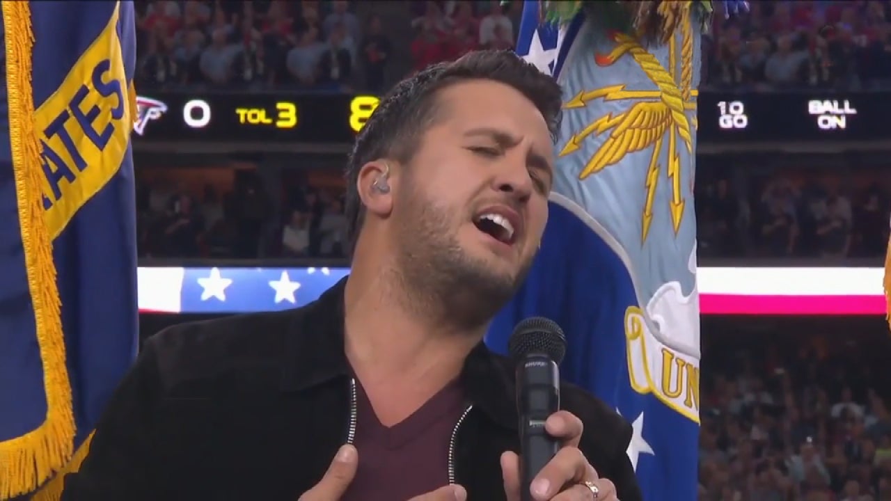 EXCLUSIVE: Luke Bryan on His Stirring National Anthem at Super Bowl LI ...