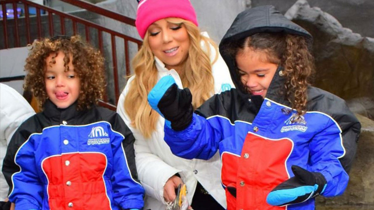 Mariah Carey Shares Sweet Pics of Twins Hanging With a Penguin in Dubai