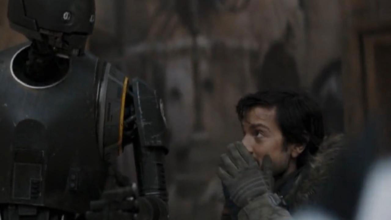The Moment Diego Luna Starts Laughing in 'Rogue One: A Star Wars Story ...