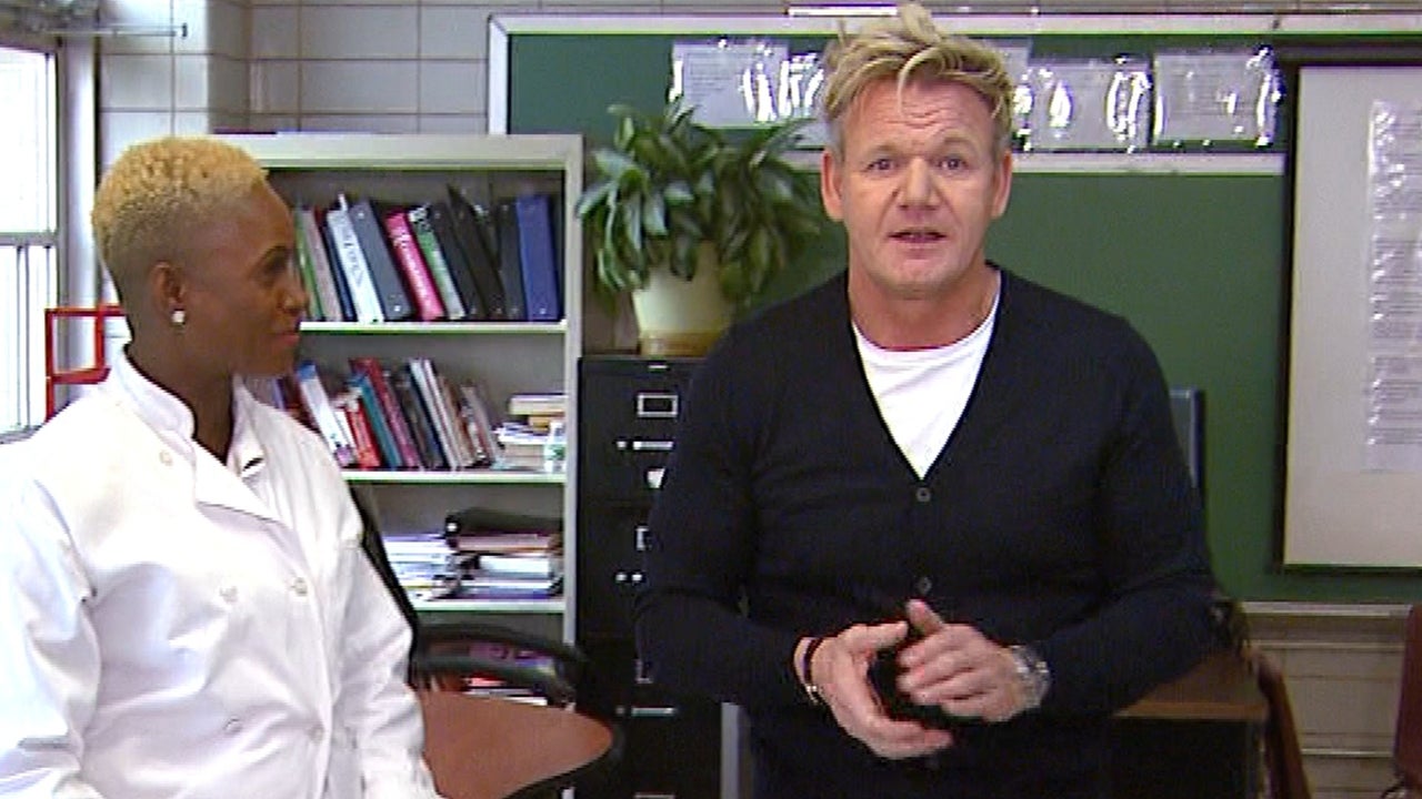 Watch Gordon Ramsay Surprise a Kids' Cooking Class! (Exclusive)