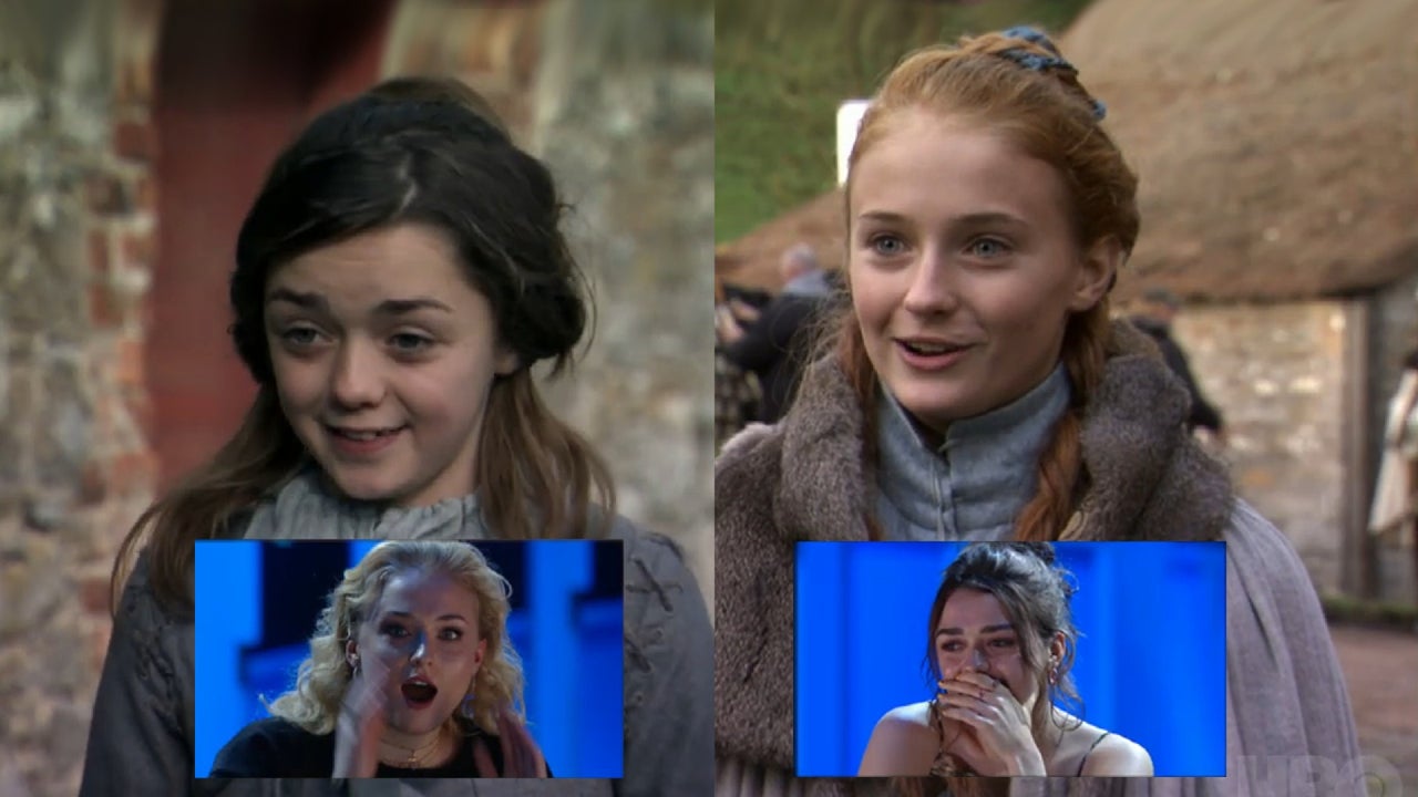 Sophie Turner and Maisie Williams React to Their Early 'GOT' Scenes!