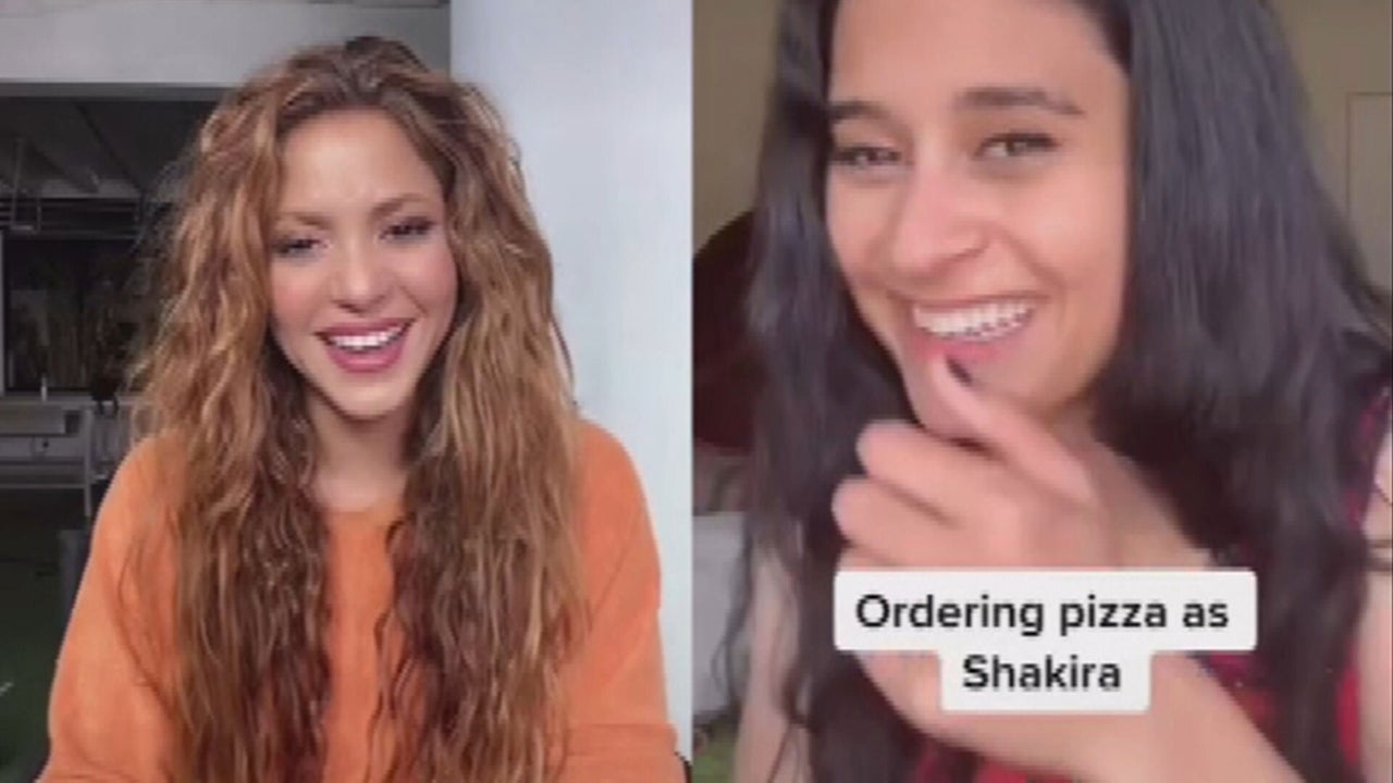 Watch Shakira React to a Viral Impression of Her Ordering a Pizza