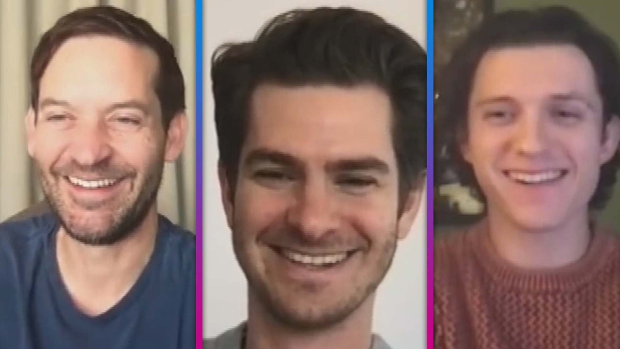 ‘Spider-Man’ Reunion! Tobey Maguire, Andrew Garfield and Tom Holland on ...