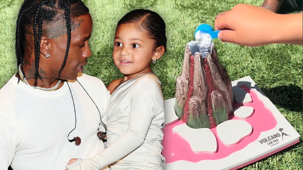 Watch Travis Scott Teach Daughter Stormi How to do Adorable Science Project