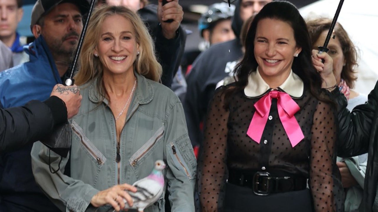 Sarah Jessica Parker and Kristin Davis Spotted Filming 'And Just Like ...