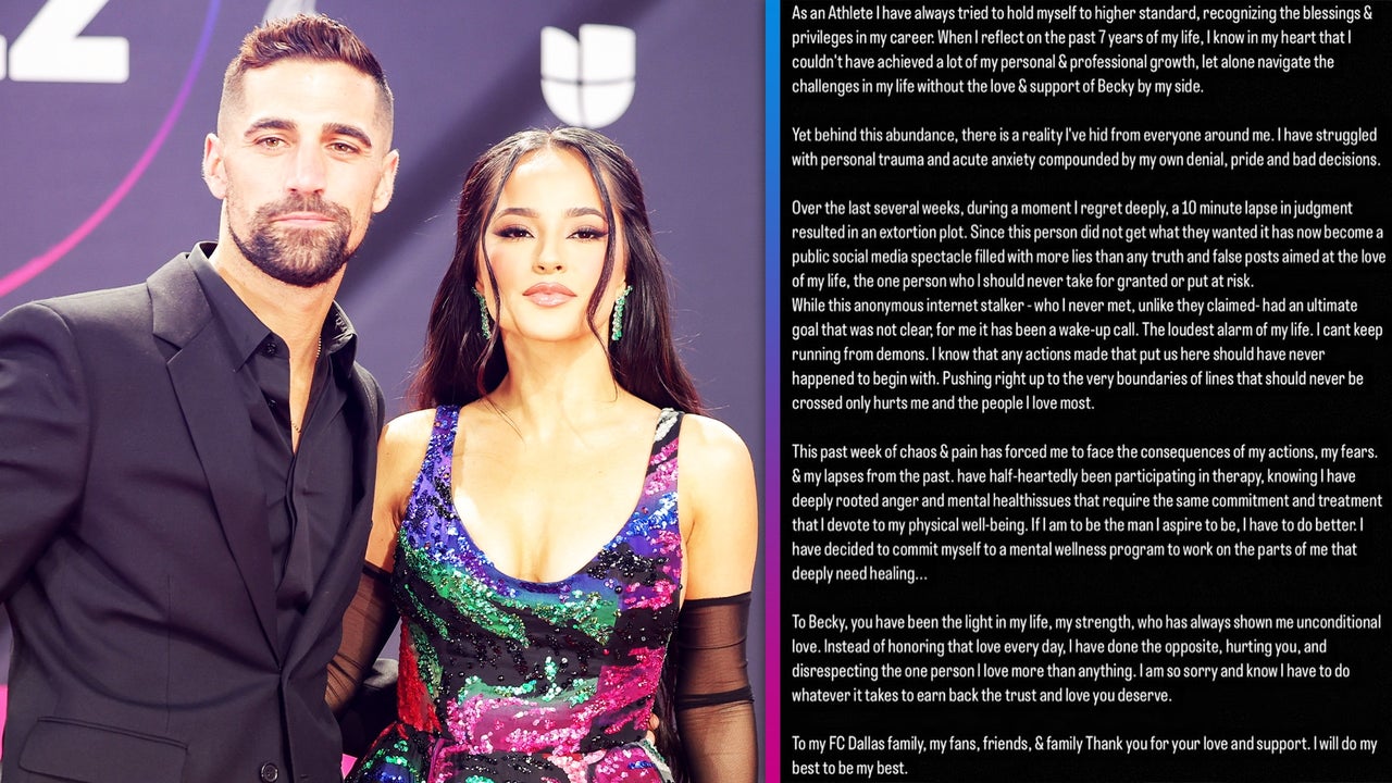 Becky G’s Fiancé Sebastian Lletget Apologizes for ‘Disrespecting’ Her Amid Cheating Rumors