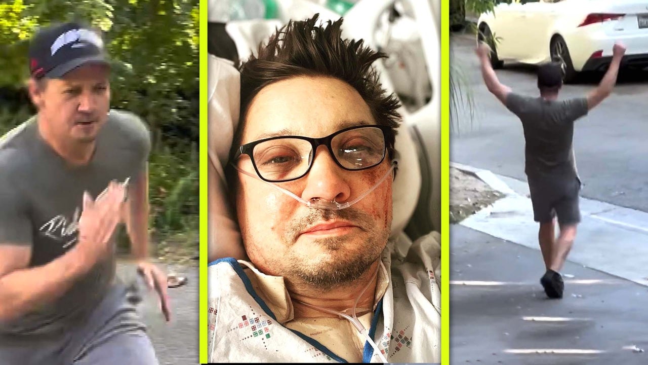 Jeremy Renner Cries Celebrating 10-Month Recovery From Snow Plow Accident