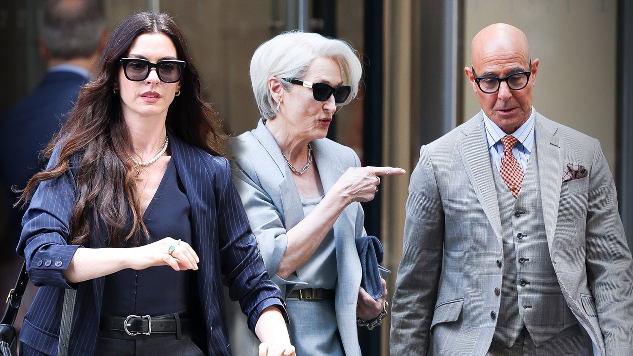 'The Devil Wears Prada 2': Nigel, Miranda and Andy Reunite on NYC Set!